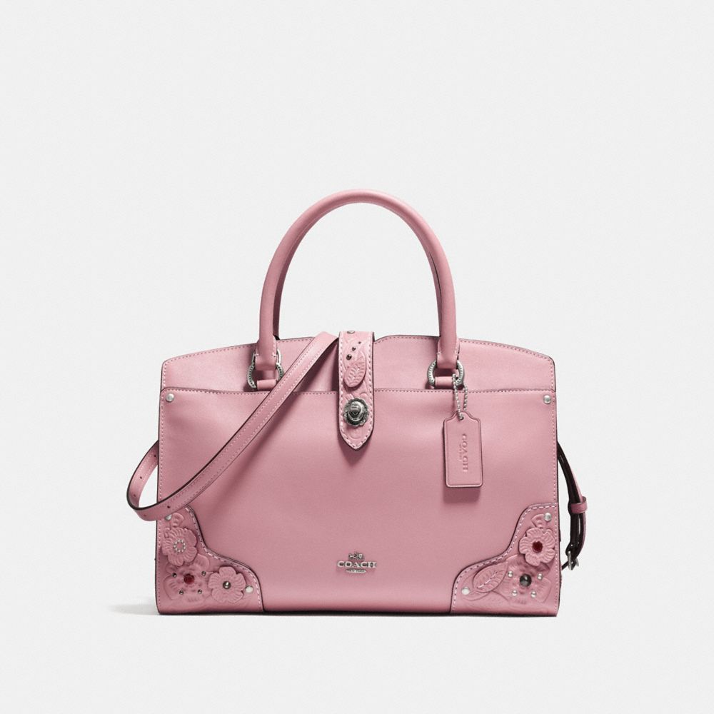 COACH® | Mercer Satchel 30 With Tea Rose And Tooling | COACH®