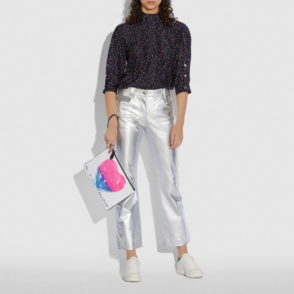 COACH® | Coach X Richard Bernstein Pouch 30 With Jello Heart COACH® | Coach X Richard Bernstein Pouch 30 With Jello Heart