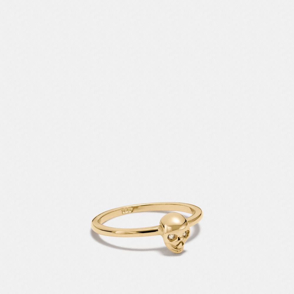 Mini Demi Fine Skull Ring | COACH®