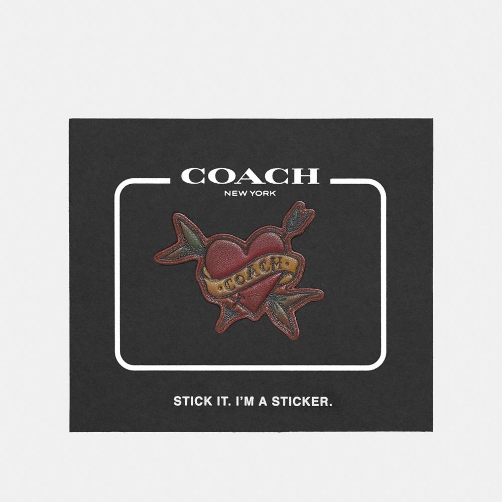 COACH®: Sticker With Tattoo Heart