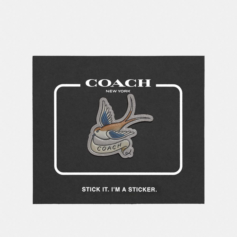COACH®: Sticker With Tattoo Dove