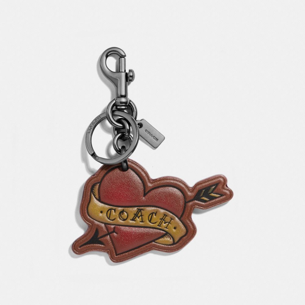 COACH®: Keyfob With Tattoo Heart