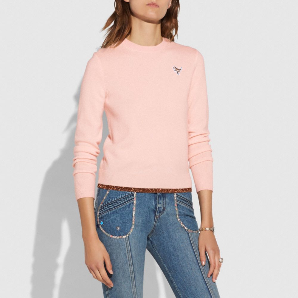 COACH®: Crewneck Sweater