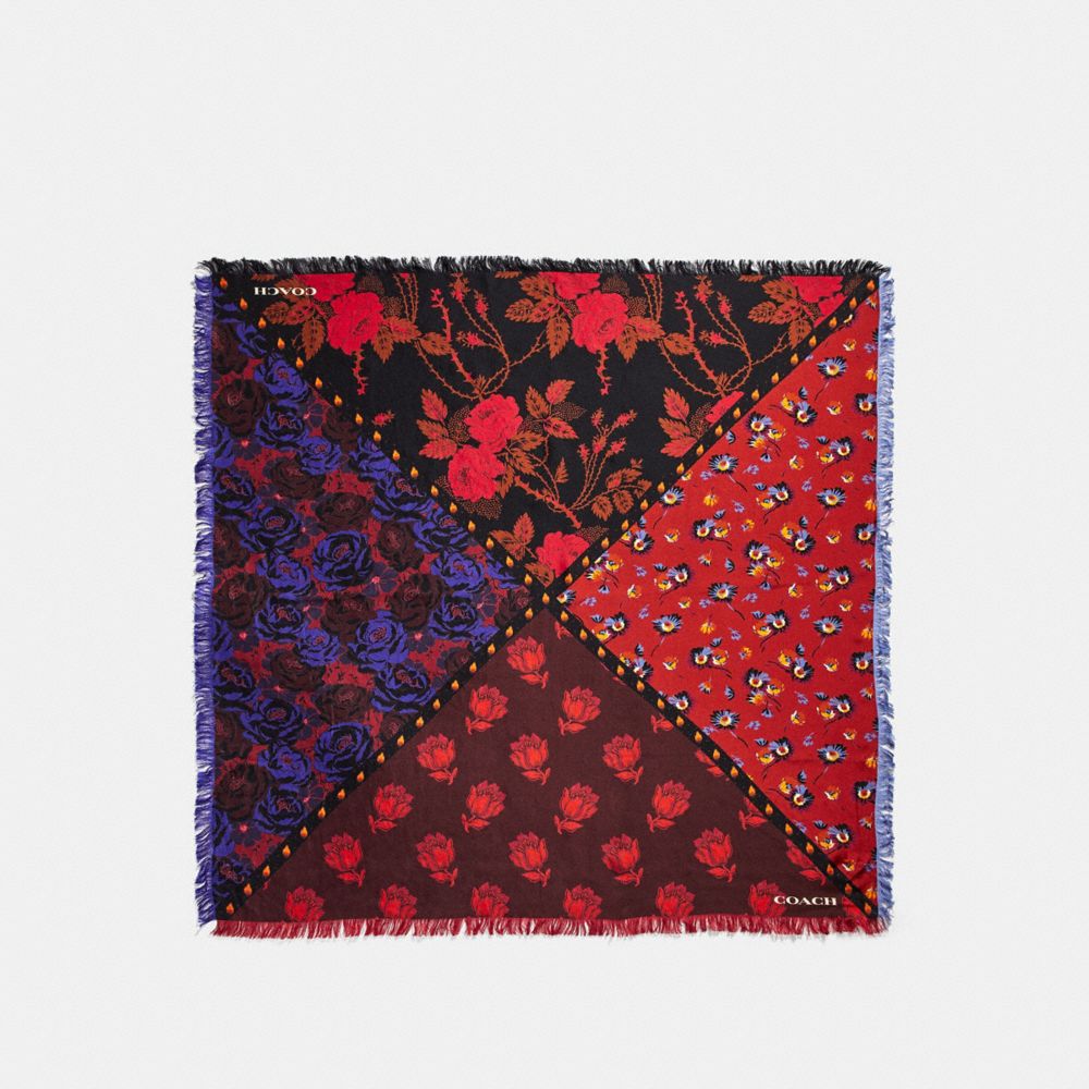 Floral Silk Printed Square | COACH®