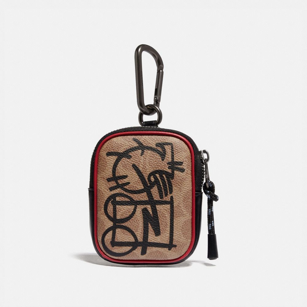 COACH® | Hybrid Pouch 8 In Signature Canvas With Abstract Horse And ...