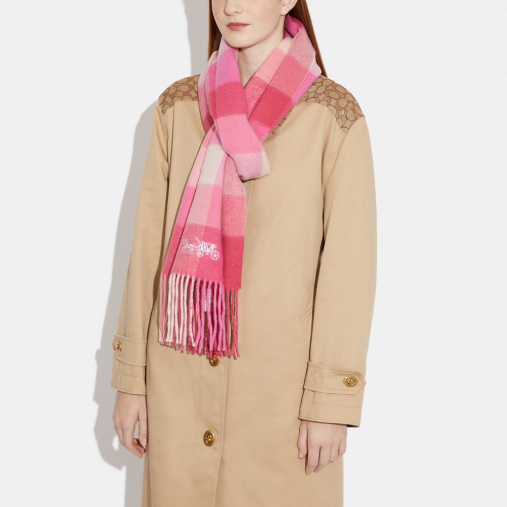 COACH® Outlet | Check Print Extra Long Muffler