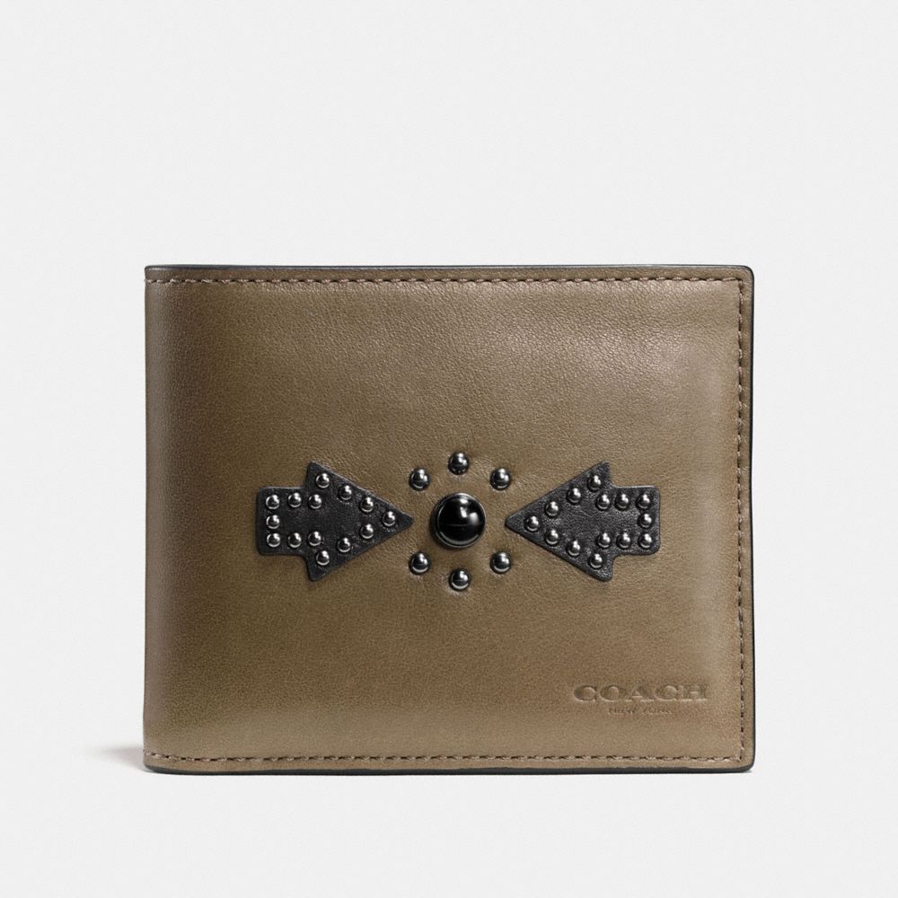 COACH®: 3 In 1 Wallet In Sport Calf Leather With Western Rivets