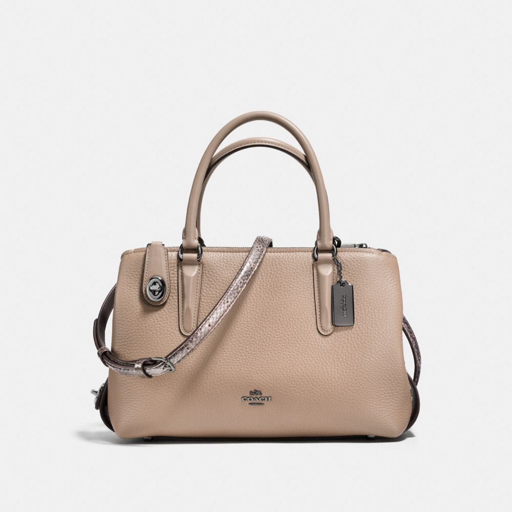 COACH®: Brooklyn Carryall 28 In Colorblock With Snakeskin