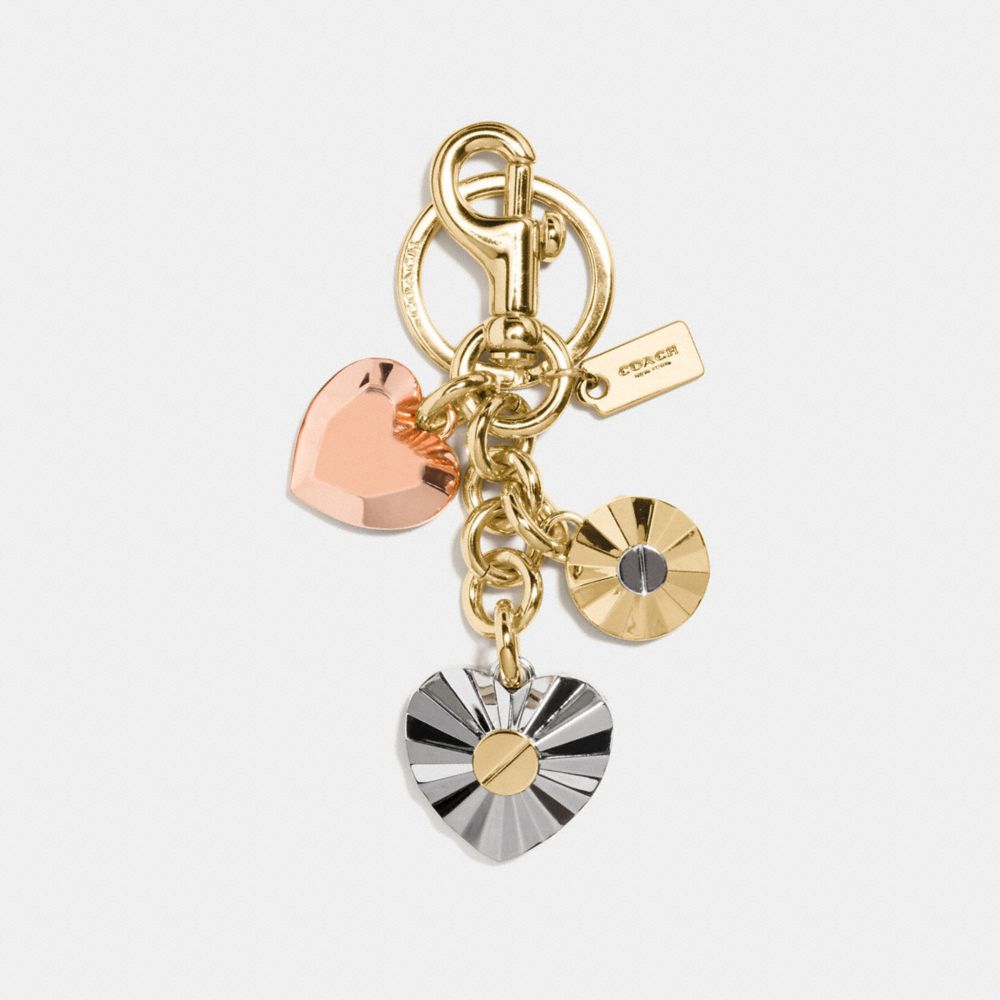 Daisy Rivet Heart Locket Bag Charm | COACH®
