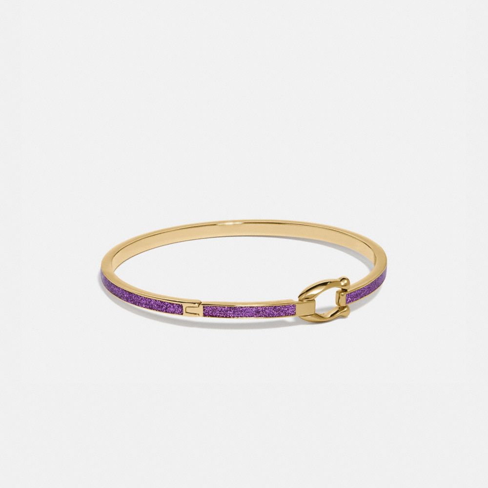 Glitter Signature Hook Bangle | COACH®