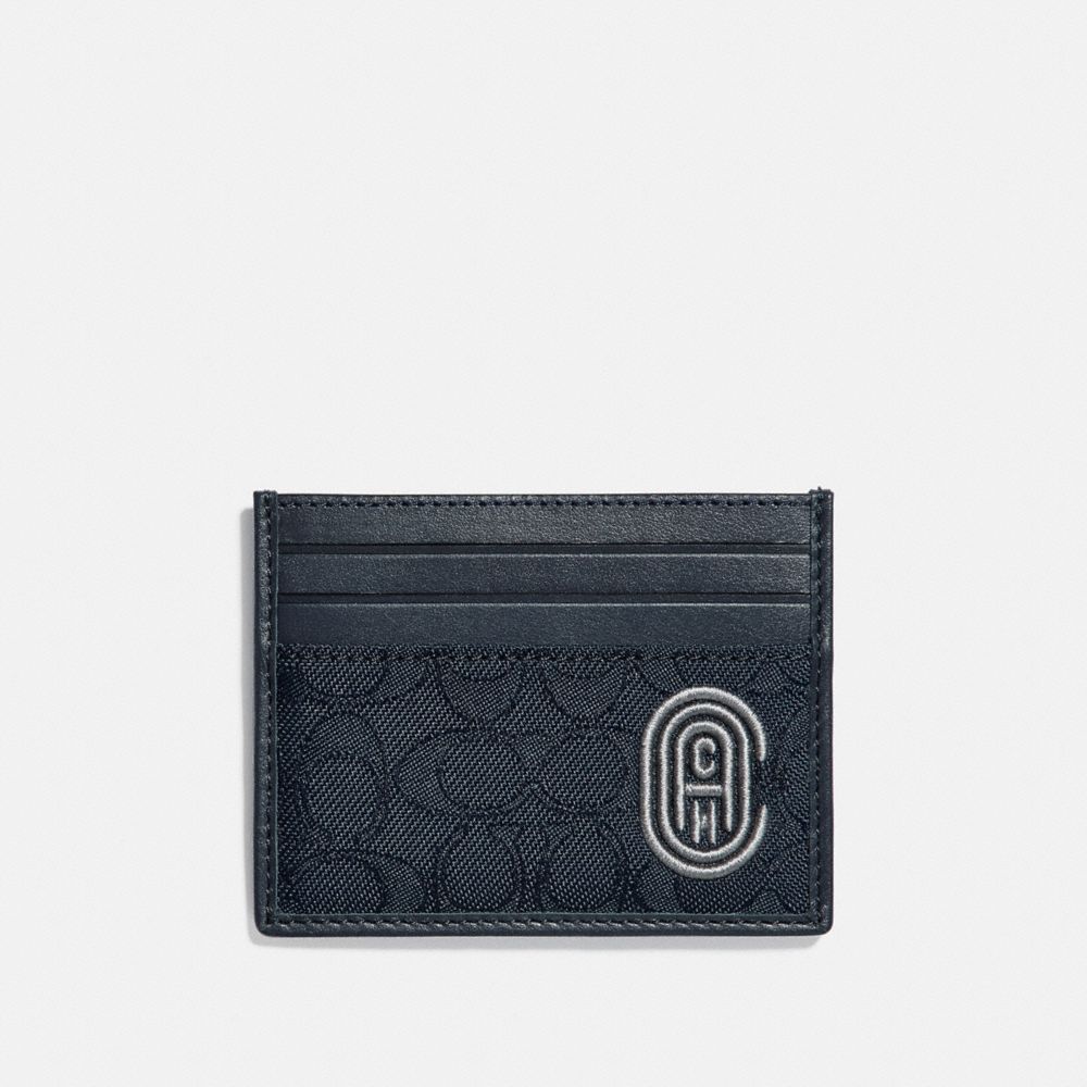 COACH® GB | Card Case In Signature Jacquard With Coach Patch