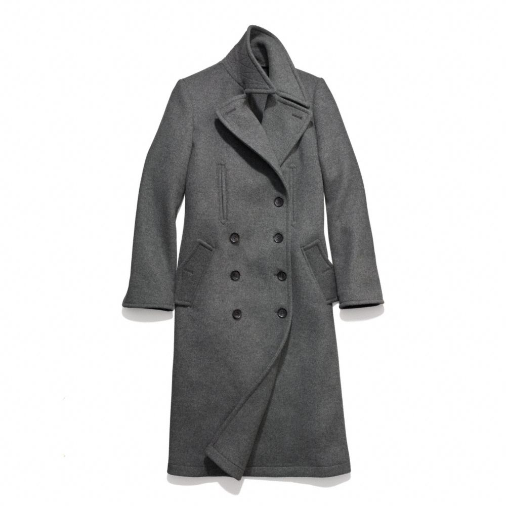 Wool Fitted Basic Coat | COACH® | COACH®