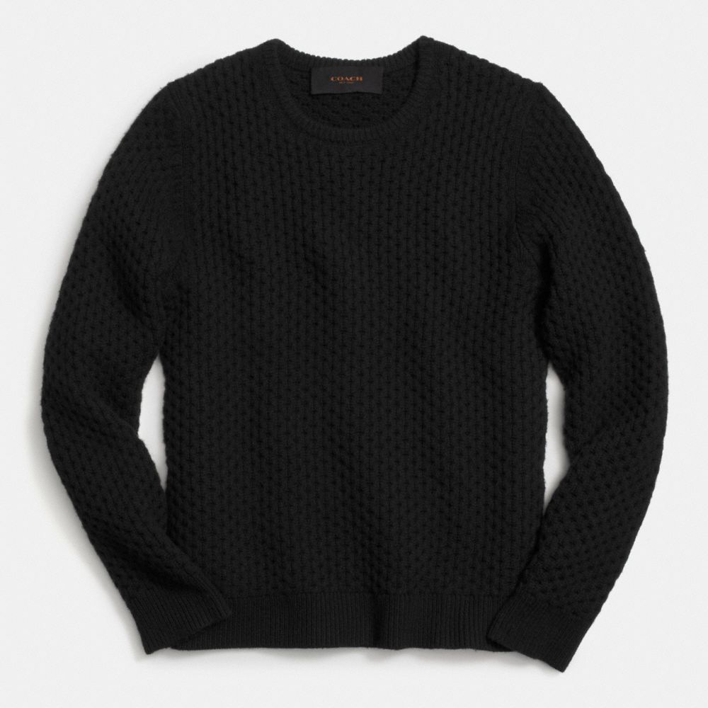 Open Honeycomb Crewneck Sweater | COACH®