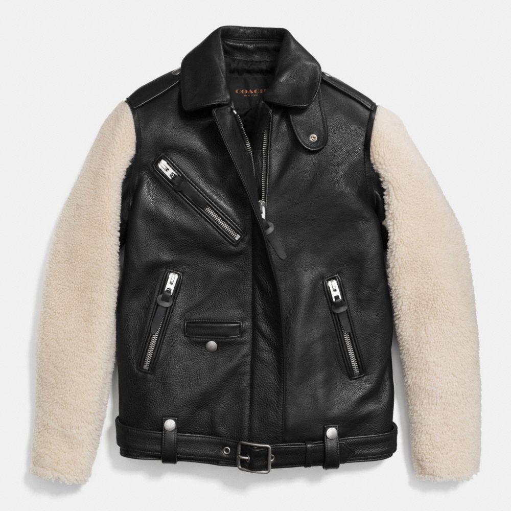 COACH® | Sheepskin Sleeve Jacket