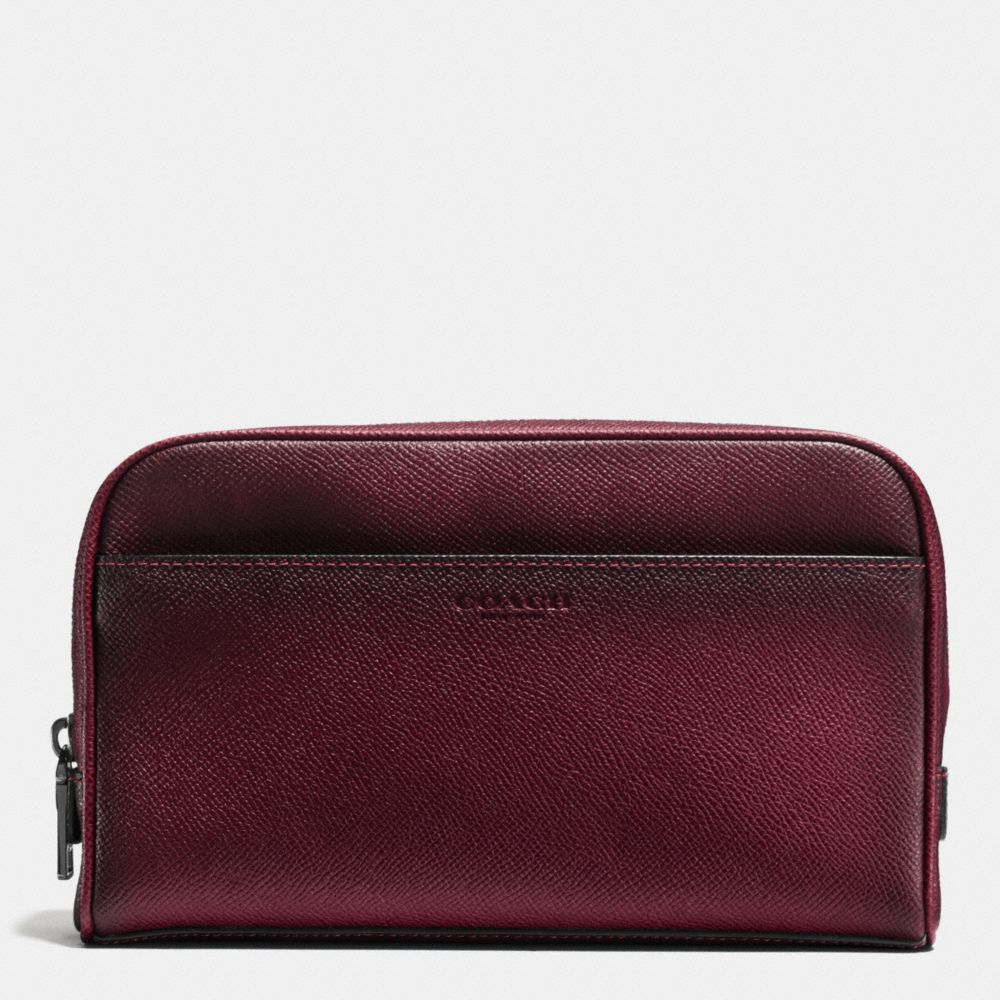 Travel Kit In Burnished Crossgrain Leather | COACH®