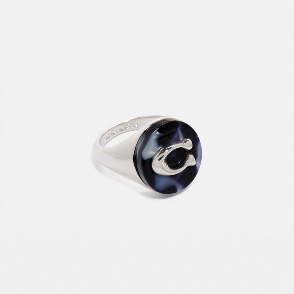 COACH® | Sculpted Signature Signet Ring