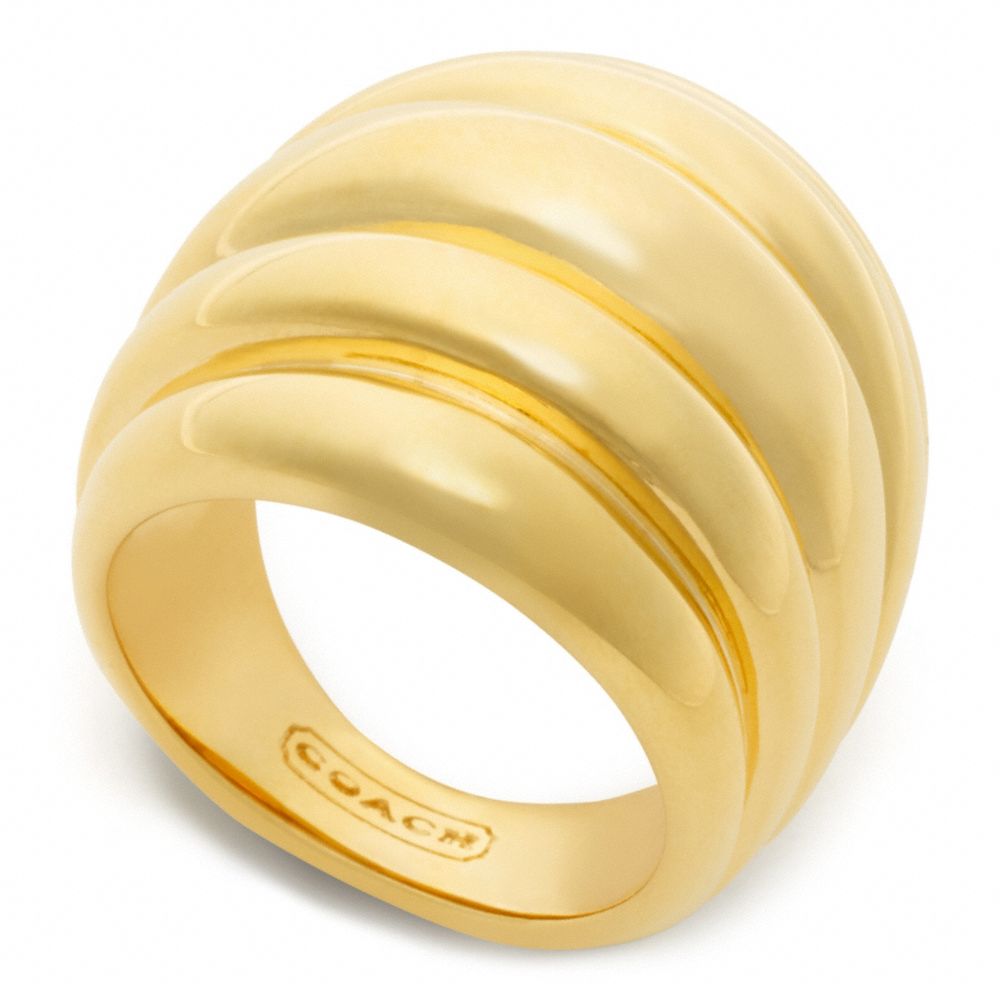 COACH® | Ribbed Domed Ring | COACH®