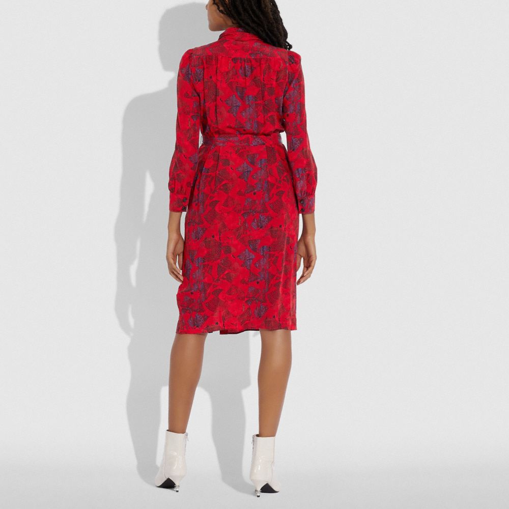 COACH® Outlet | New Wave Fan Dress With Tie