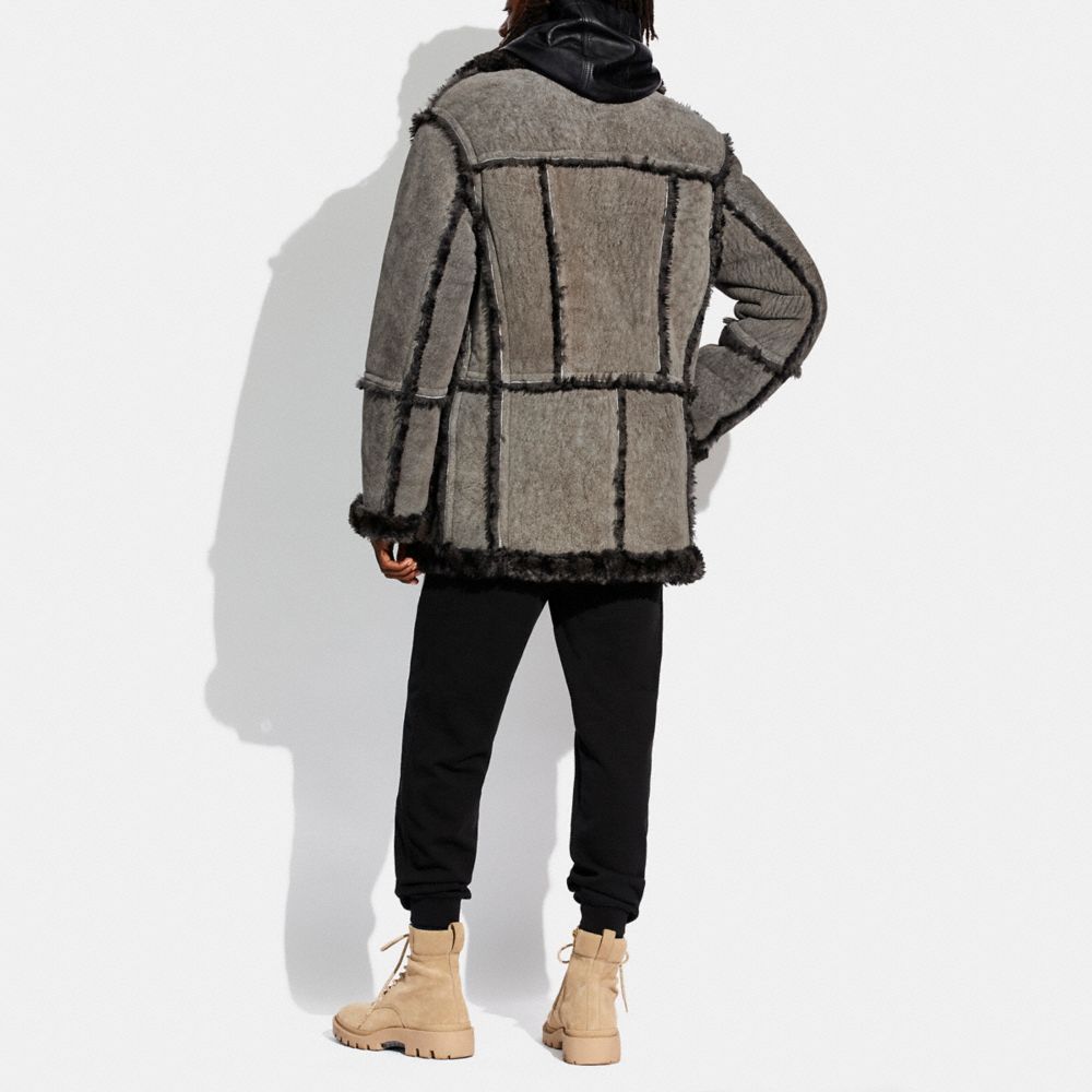 COACH® | Coach X Schott N.Y.C. Shearling Town Coat COACH® | Coach X Schott N.Y.C. Shearling Town Coat