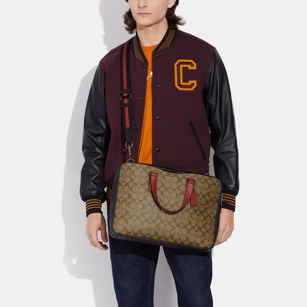 COACH® Outlet | Graham Slim Brief In Colorblock Signature Canvas