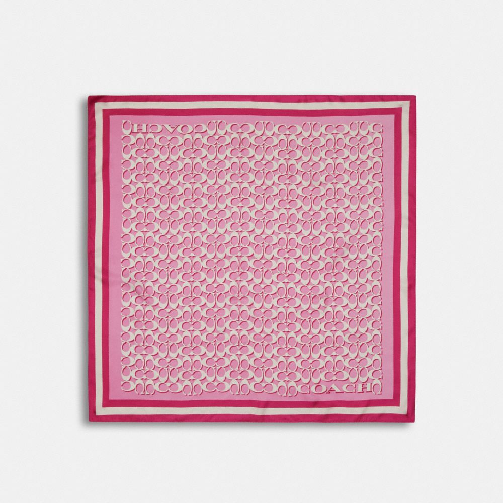 COACH® Outlet | Signature Print Silk Square Scarf