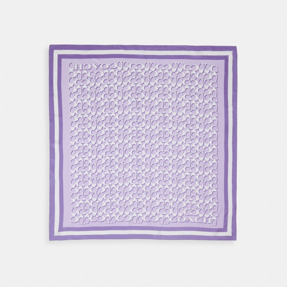 COACH OUTLET® | Signature Print Silk Square Scarf
