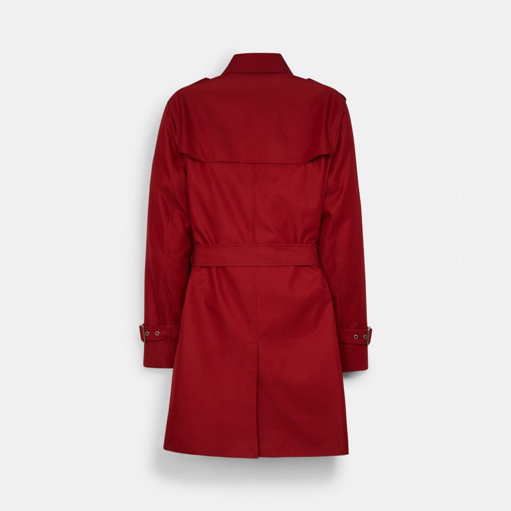 COACH® Outlet | Solid Mid Trench Coat