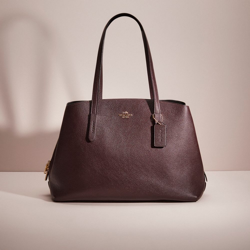 Coach Restored Charlie Carryall 40 In Gold/oxblood | ModeSens
