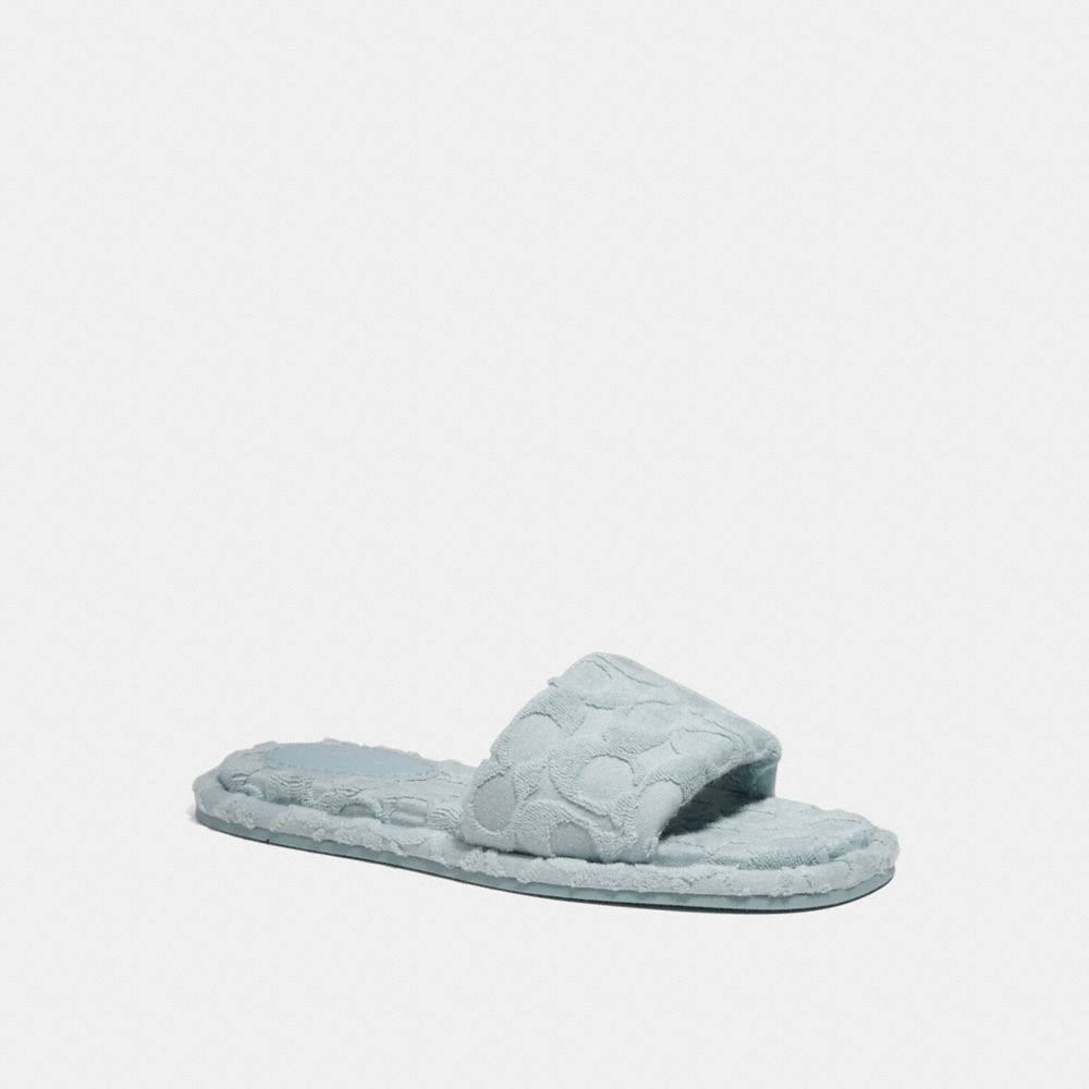 COACH® | Bridgett Sandal In Signature Terry Cloth