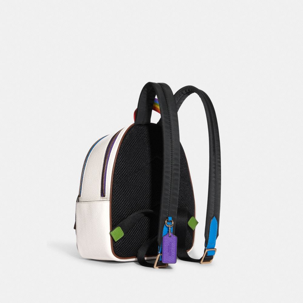 COACH® Outlet | Mini Court Backpack With Rainbow Coach