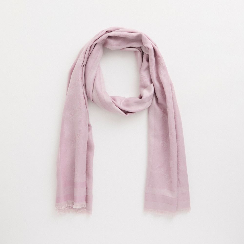 COACH® | Restored Horse And Carriage Print Jacquard Stole