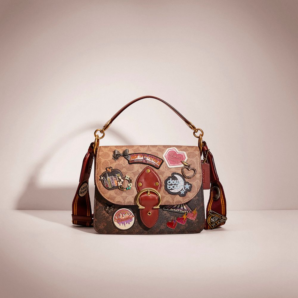 Restored Beat Shoulder Bag In Signature Canvas With Souvenir Patches ...