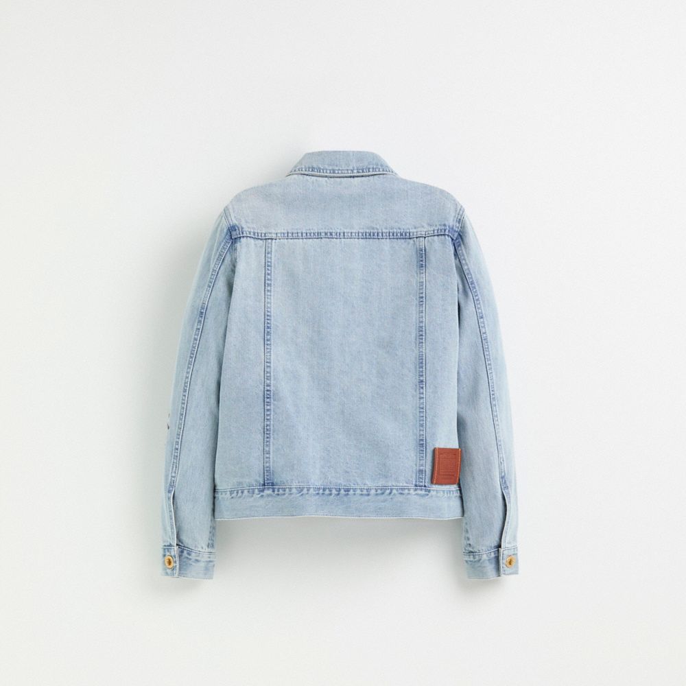 Coach Restored Washed Denim Jacket In Vintage Stone Wash | ModeSens