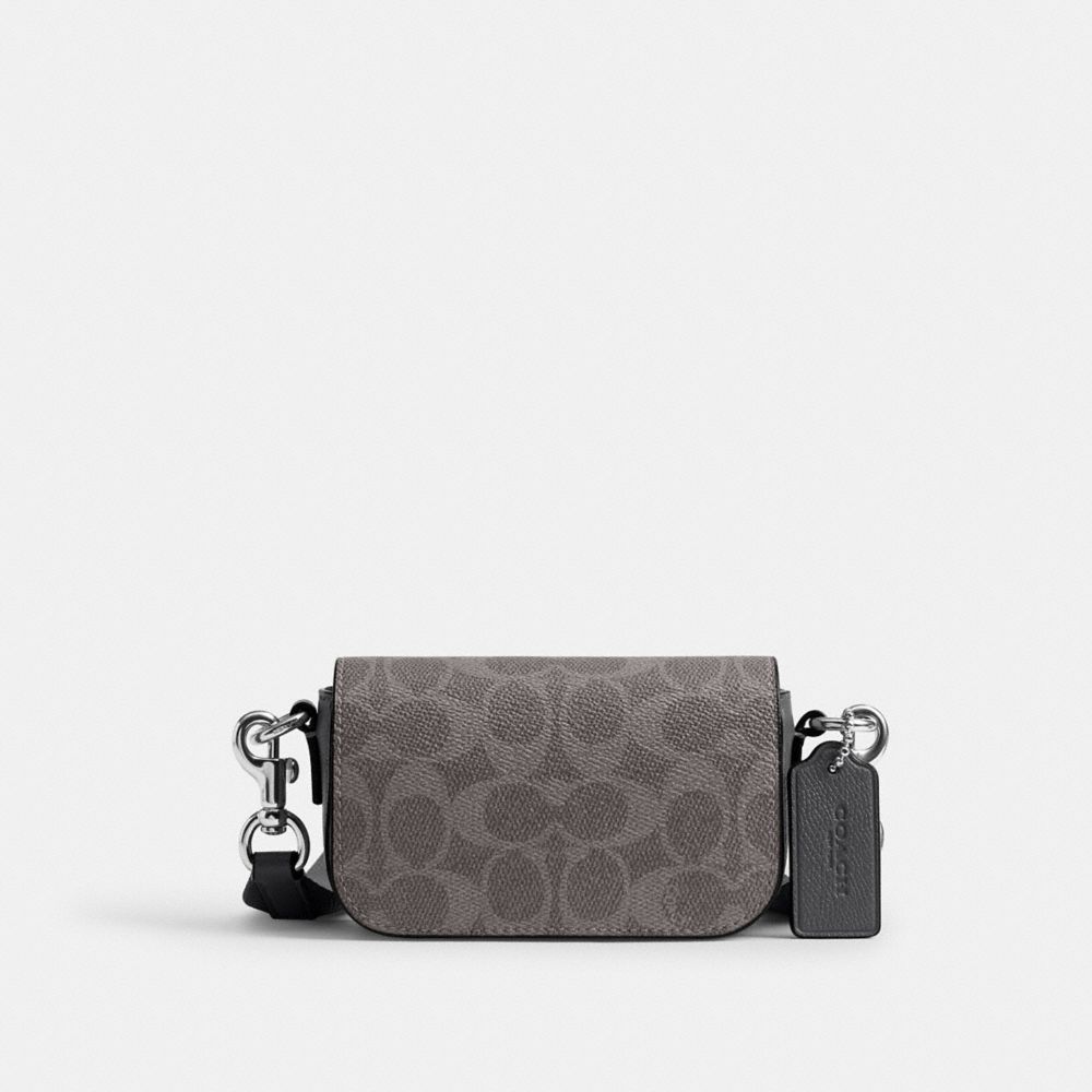 Coach Flap Crossbody Bag In Signature Canvas | ModeSens