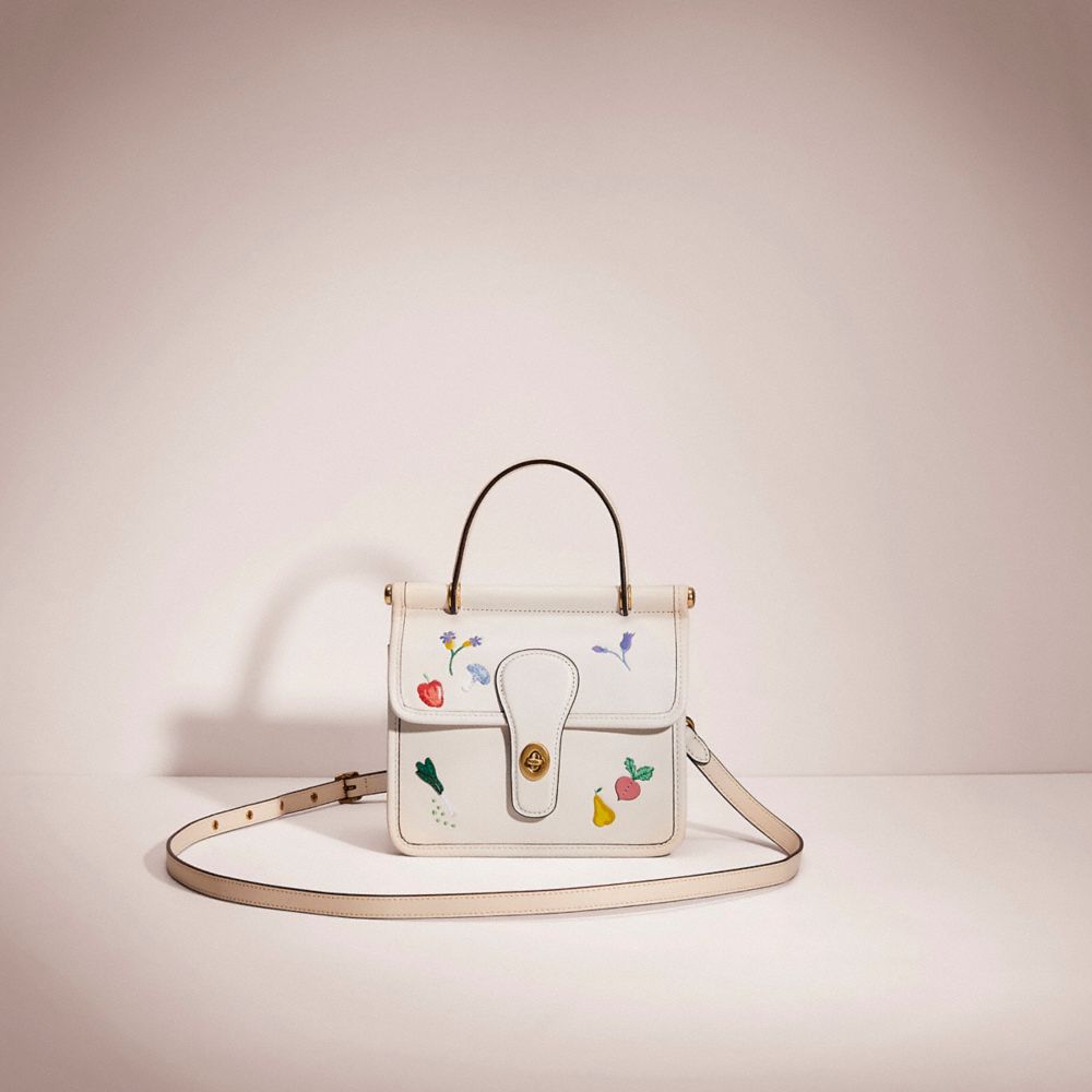 COACH® | Restored Willis Top Handle 18 With Garden Embroidery | COACH®