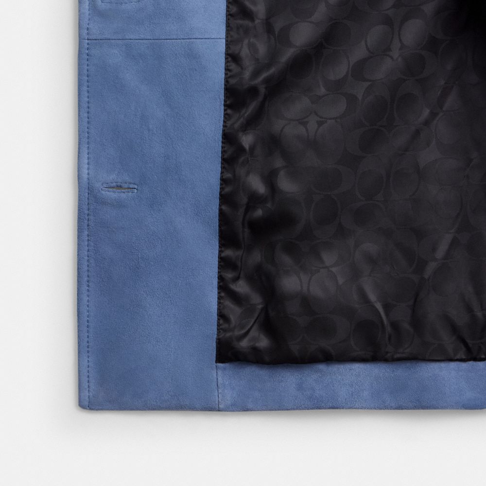 COACH® NO | Studded Suede Jacket