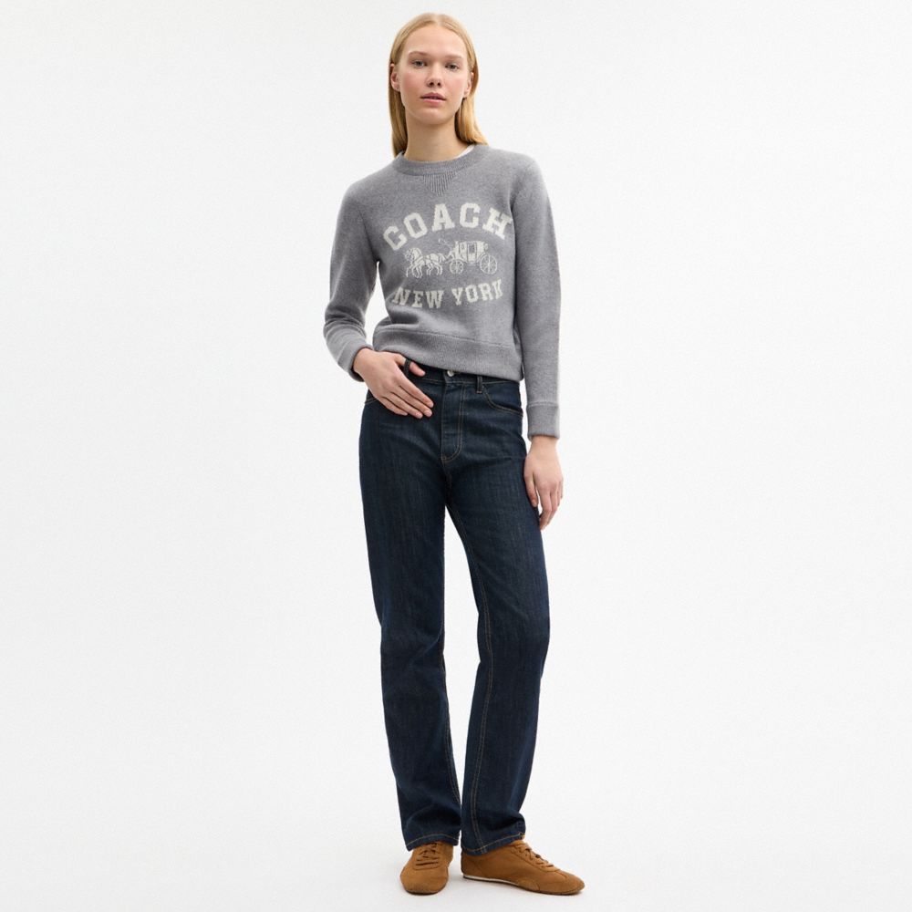 COACH® DK | Horse And Carriage Crewneck Sweater