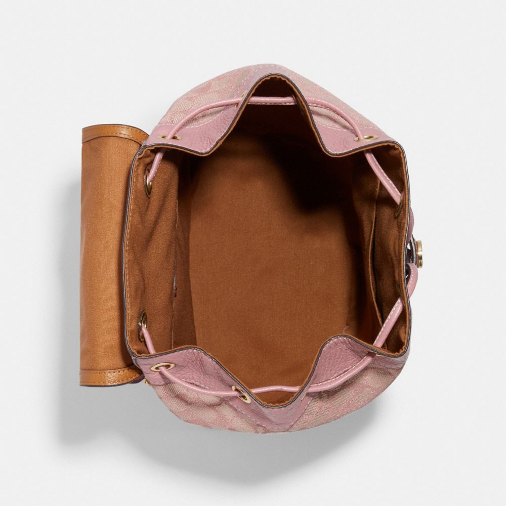 COACH® | Dempsey Drawstring Backpack In Signature Jacquard With Stripe ...