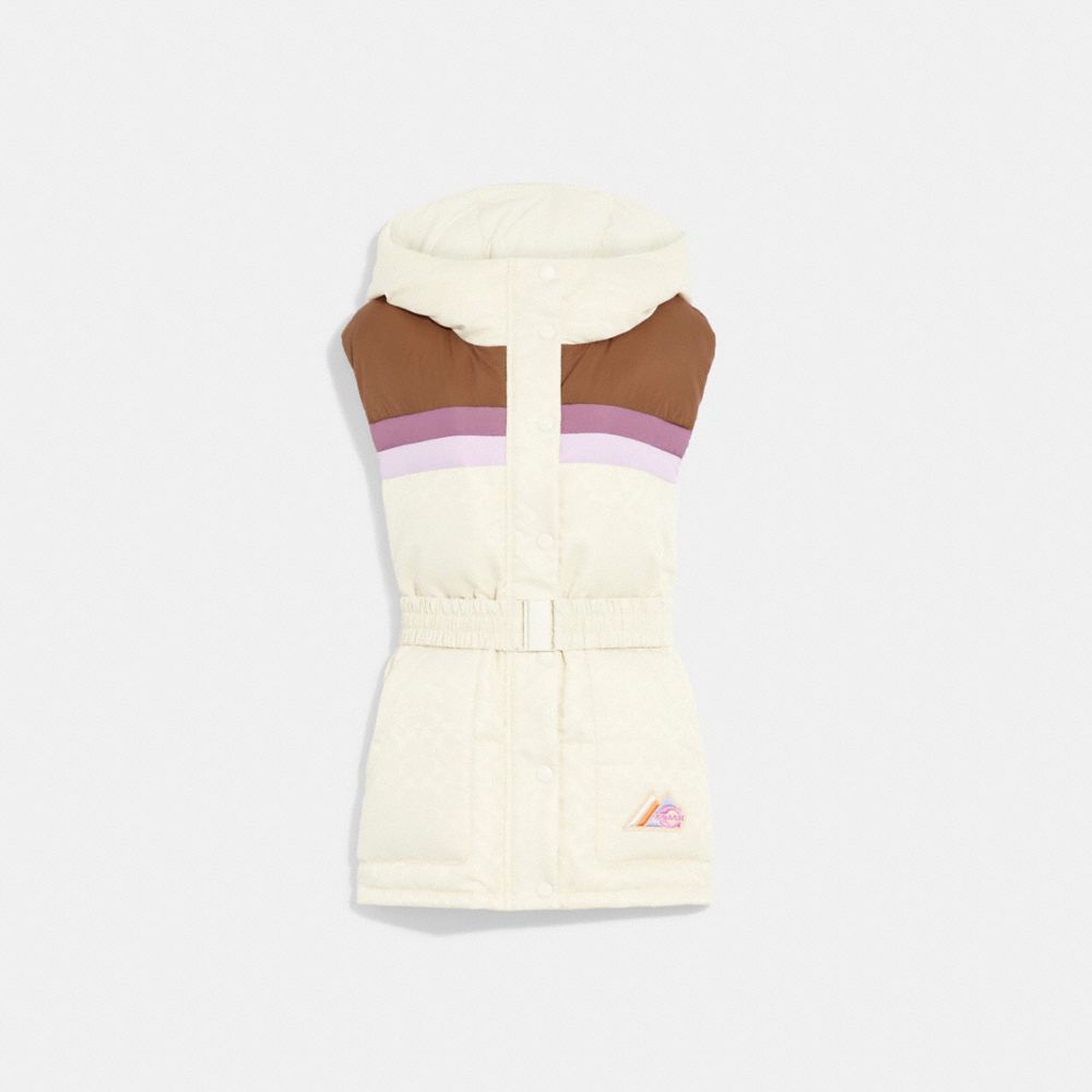 COACH® | Belted Ski Puffer Vest