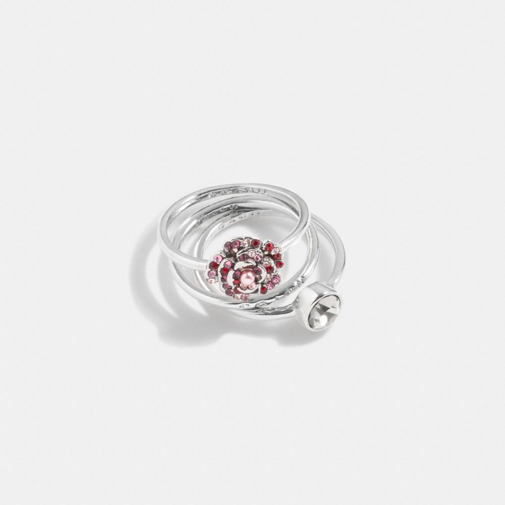 COACH® Outlet | Sparkling Rose Ring Set