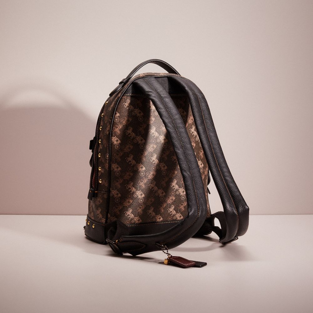 Upcrafted Barrow Backpack With Horse And Carriage Print And Varsity ...