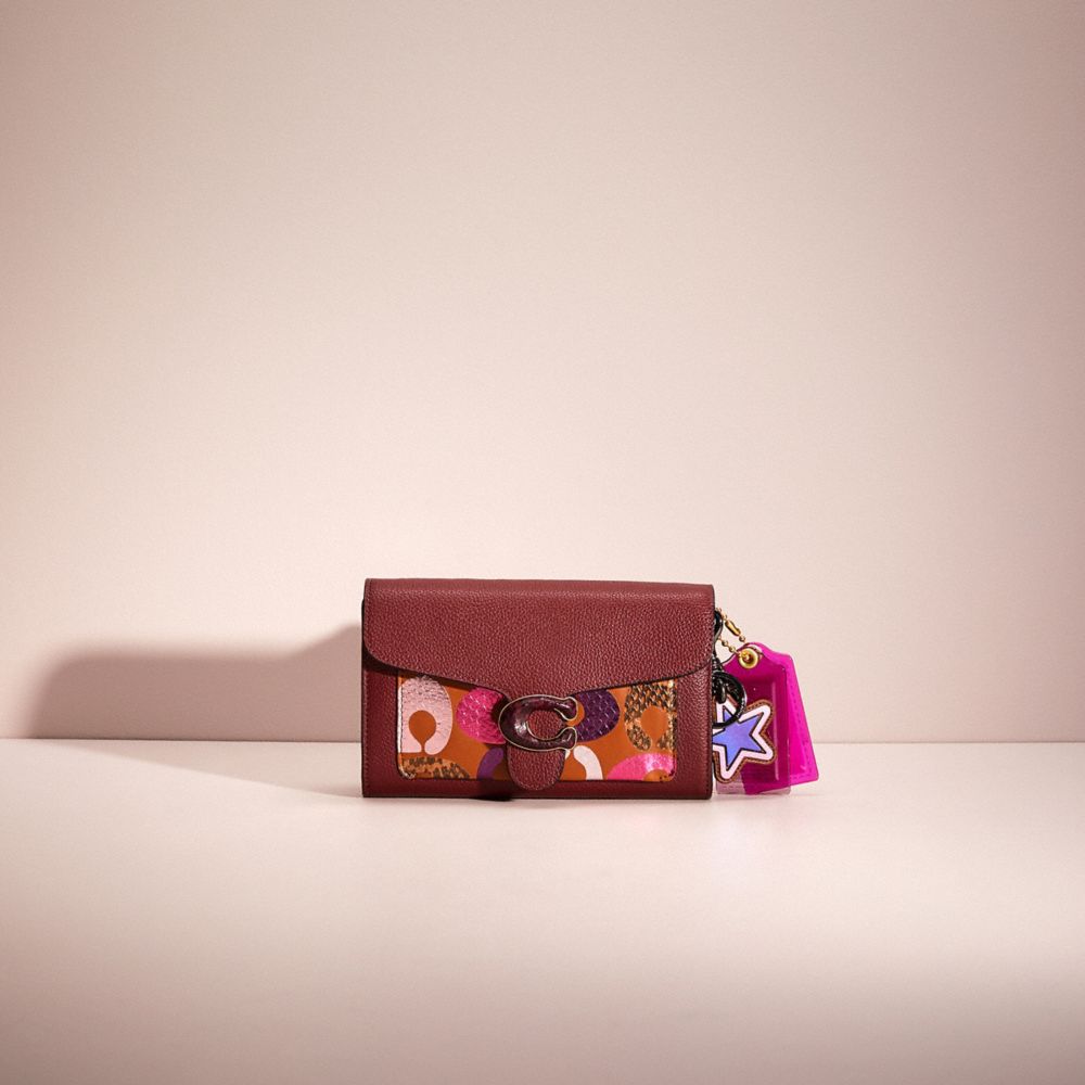 COACH® | Upcrafted Tabby Chain Clutch In Colorblock With Snakeskin Detail