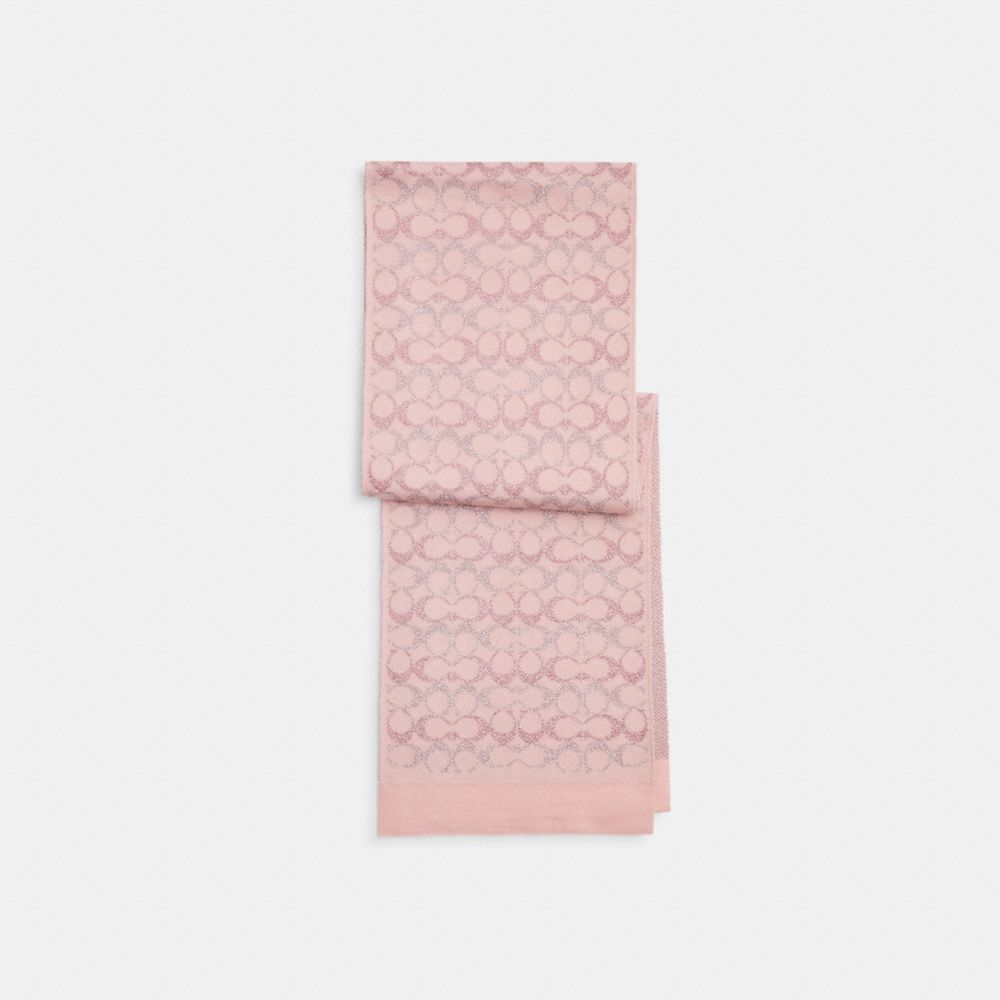 COACH® | Signature Metallic Knit Scarf