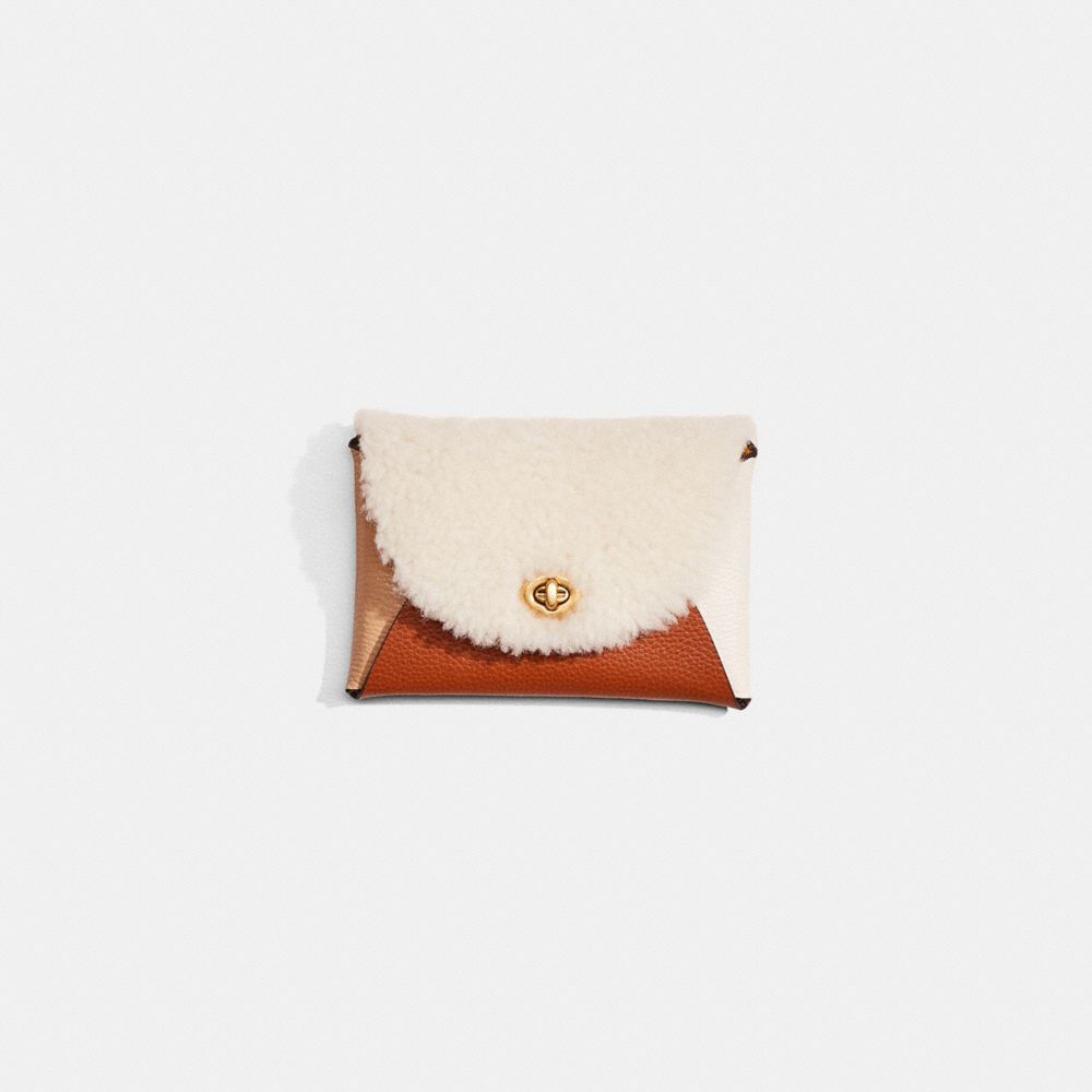 COACH® | Remade Colorblock Medium Signature Shearling Pouch