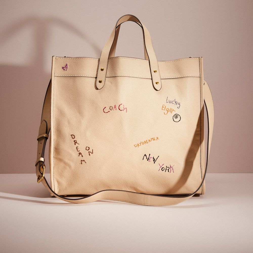 COACH® | Restored Field Tote 40 With Embroidery