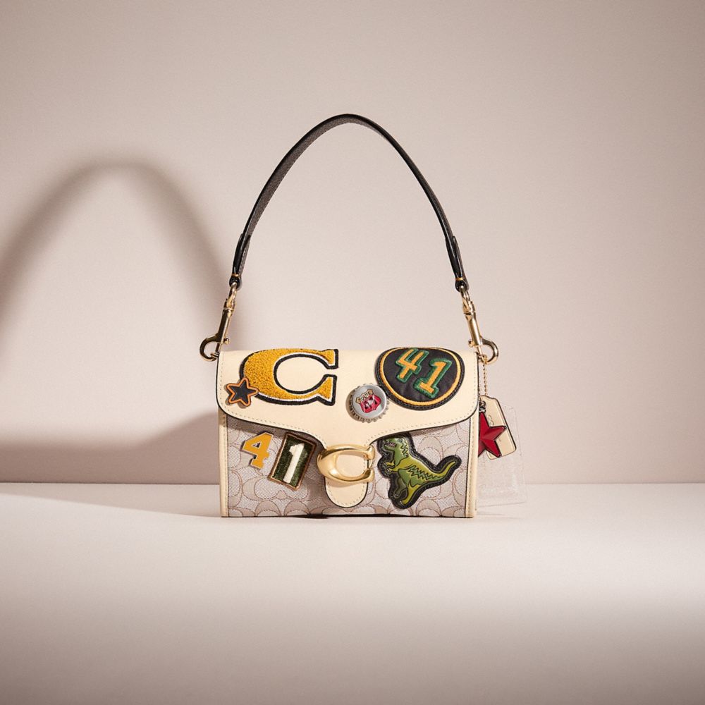 Coach Upcrafted Tabby Chain Clutch In Signature Jacquard International ...