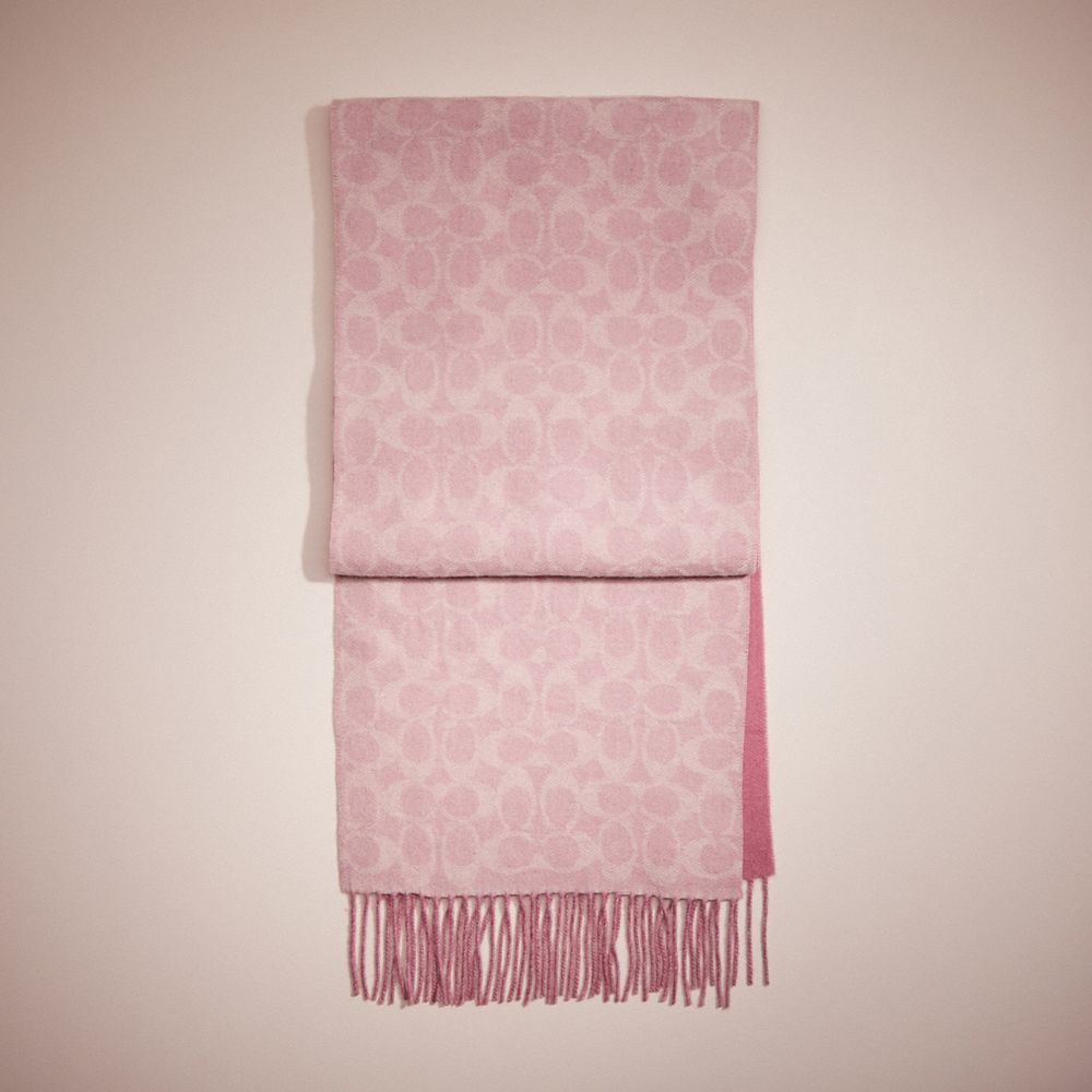 Restored Reversible Signature Cashmere Muffler | COACH®