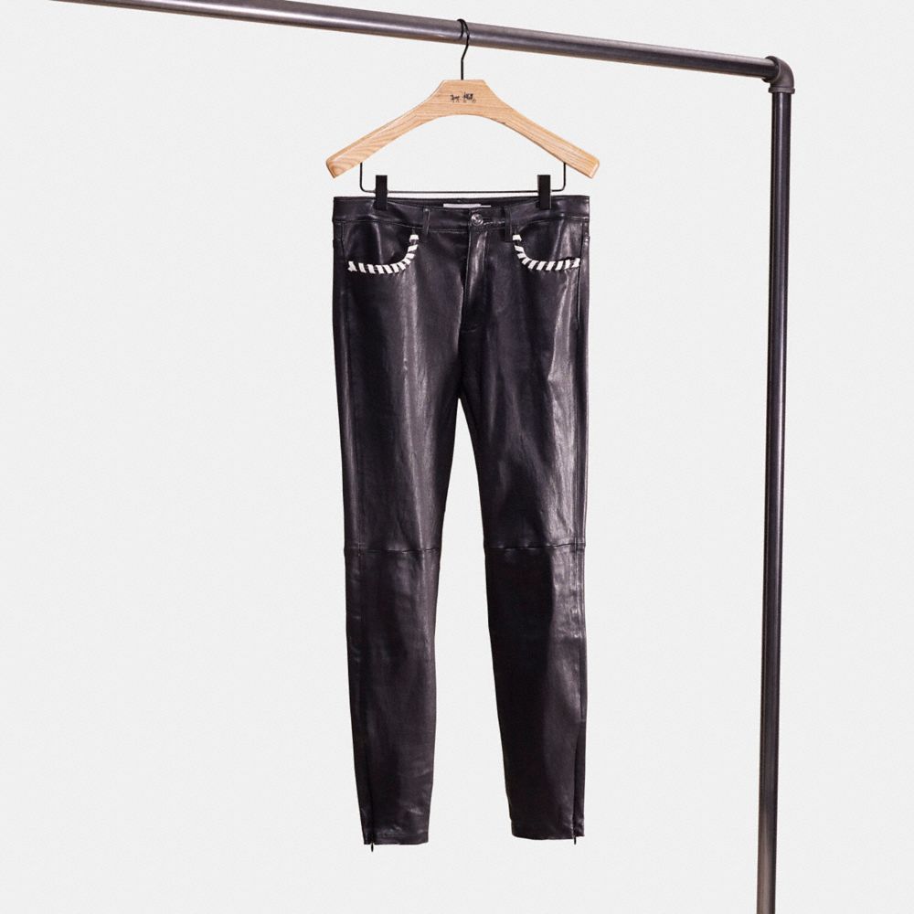 COACH® | Upcrafted Stretch Leather Pants