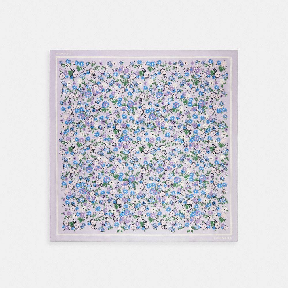 COACH® Outlet | Floral Print Silk Square Scarf
