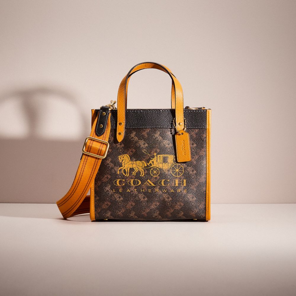 COACH® | Restored Field Tote 22 With Horse And Carriage Print And ...